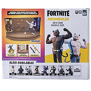 FORTNITE Meowscles Agent’s Room Featured Playset with Two 4-inch Articulated Figures Plus Weapons and Accessories