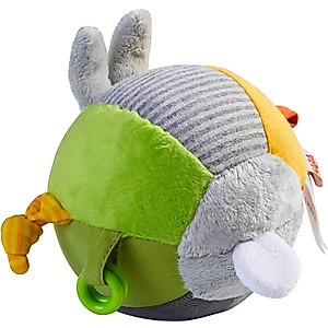 HABA Bunny Ball with Crinkle Ears, Textured Fabric and Rattling Effects