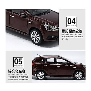 Alloy Resin Car Vehicle Model 1 18 Fit for Nissan Venucia T70 Vehicle Diecast Scale Alloy Car Model Static Display Adult Collection Toys Festive Deluxe Gift (Color : A)
