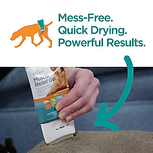 TevraPet Muscle Rub Ointment for Dogs | Fast Pain Relief | Soothing Topical Anti-Inflammatory | 3 fl oz | Lemon Scent