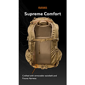 Mystery Ranch 2 Day Backpack - Tactical Daypack Molle Hiking Packs, Coyote, L/XL