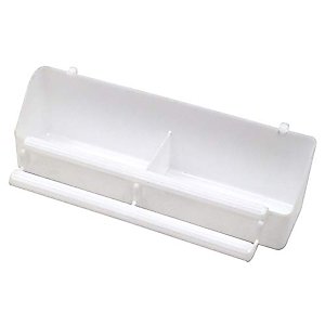 Pet Water Feeder Cup, 2 Pieces Bird Food Bowl Cups White Bird Water Dispenser for Poultry Pigeon Quail Cage
