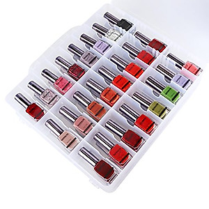 Kissbuty Universal Nail Polish Holder Organizer for 48 Bottles Adjustable Dividers Space Saver