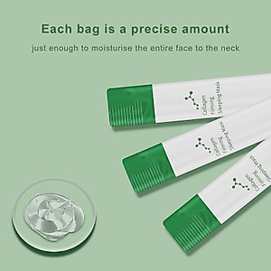 Hywestger 20 Packs Collagen Face Mask,Sleeping Facial Mask Wash-Free Mask,Hydrating Face Masks ,Face Mask Skin Care For Women And Men