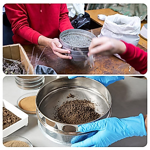 PATIKIL 80 Mesh Lab Sieve, 8" Diameter Test Sieve 304 Stainless Steel Wire Cloth (0.2mm) for Industrial Laboratory