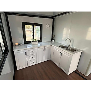 Generic Expandable Home materialize of Container, Prefeb House, 20 ft Expandable House, Modern 2 Bed Portable House, Brown