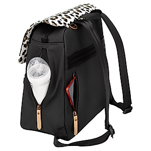 Petunia Pickle Bottom Meta Backpack, Moon Leopard, Baby Bag, Diaper Bag Backpack for Parents, Stylish, Spacious, and Sleek Backpack for On the Go Moms and Dads