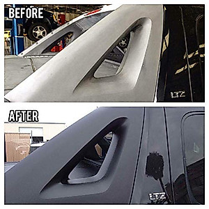 The Rag Company - Solution Finish Full Installation Kit - Quick Dry, Enriches & Restores, Condition & Protect, Black Plastic Trim Restorer (12oz) + 2 Microfiber Towels + Applicator Sponge + Gloves