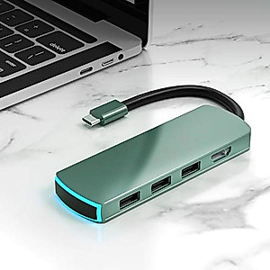 Leya-US Spare Part Mate6 Air 6 in 1 Multi-Function Type-C/USB-C HUB Expansion Dock (Color : Green)