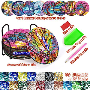 Halloween DIY 5D Diamond Painting Kits for Adults-Gnome Specter Haunted House Diamond Art Kit，Crystal Rhinestone Diamond Embroidery Full Drill Kit for Home Wall Decor Gifts (12x16 inches).