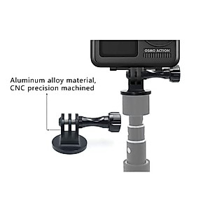VIZEMO 2 Pack Aluminum Tripod Monopod Mount with Aluminum Thumbscrew Threaded,Mount Adapter Tripod Mount for Gopro Hero 11,10, 9, 8, 1/4 Tripod Adapter for Gopro and DJI OSMO Insta 360 Action Camera