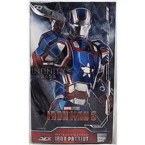 threezero Marvel Studios The Infinity Saga: Iron Patriot 1:12 Scale DLX Collectible Figure,Multicolor,3Z02570W0