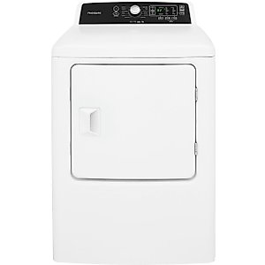 Frigidaire FFRG4120SW 6.7 cu. ft. Large Capacity Free Standing Gas Dryer, 10 dry cycles, Quick Dry, Active Wear, Sanitize, Eco Dry, Anti-Wrinkle, Reversible Door option, in White