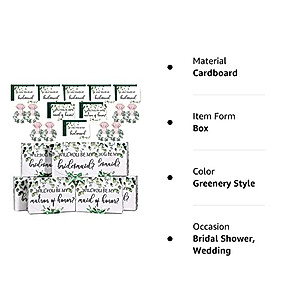 32 Pieces Bridesmaid Proposal Box Set Proposal Box Will You Be My Bridesmaid Cards with Envelopes Satin Scrunchie Bridesmaid Gift Box for Bridal Shower Wedding Bachelor Party (Greenery Style)