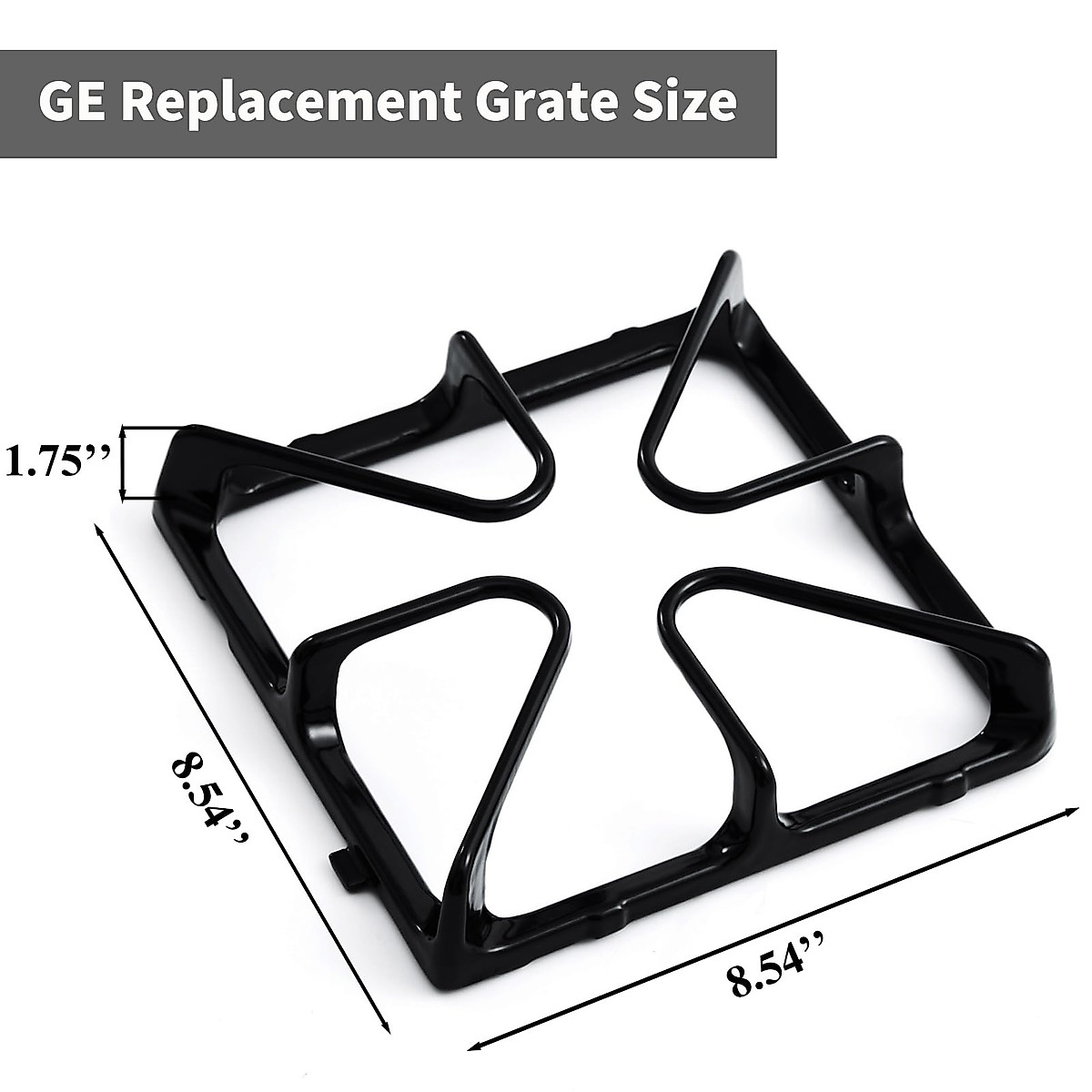 WB31K10034 Grate Replacement Parts For GE Burner Grate Stove Parts General Electric Gas Range Parts Stove Surface Top Grate Cast Iron Rack 1 Pack