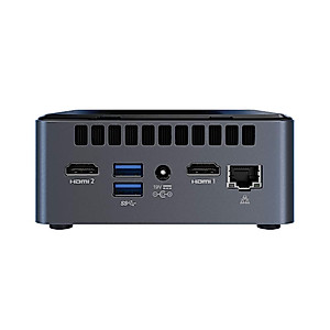 NUC BOX8I3CYSN2 Home & Business Mini Desktop Black (Intel i3-8121U 2-Core, 4GB RAM, 512GB m.2 SATA SSD, AMD Radeon 540, WiFi, Bluetooth, 4xUSB 3.1, 2xHDMI, SD Card, Win 10 Pro) with Hub