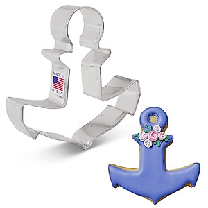 Anchor Cookie Cutter, 4.25" Made in USA by Ann Clark