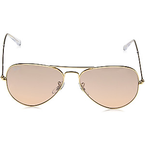 RAY-BAN RB 3025 AVIATOR SUNGLASSES (55 mm, 001/51 ARISTA CRYSTAL/GRADIENT BROWN)