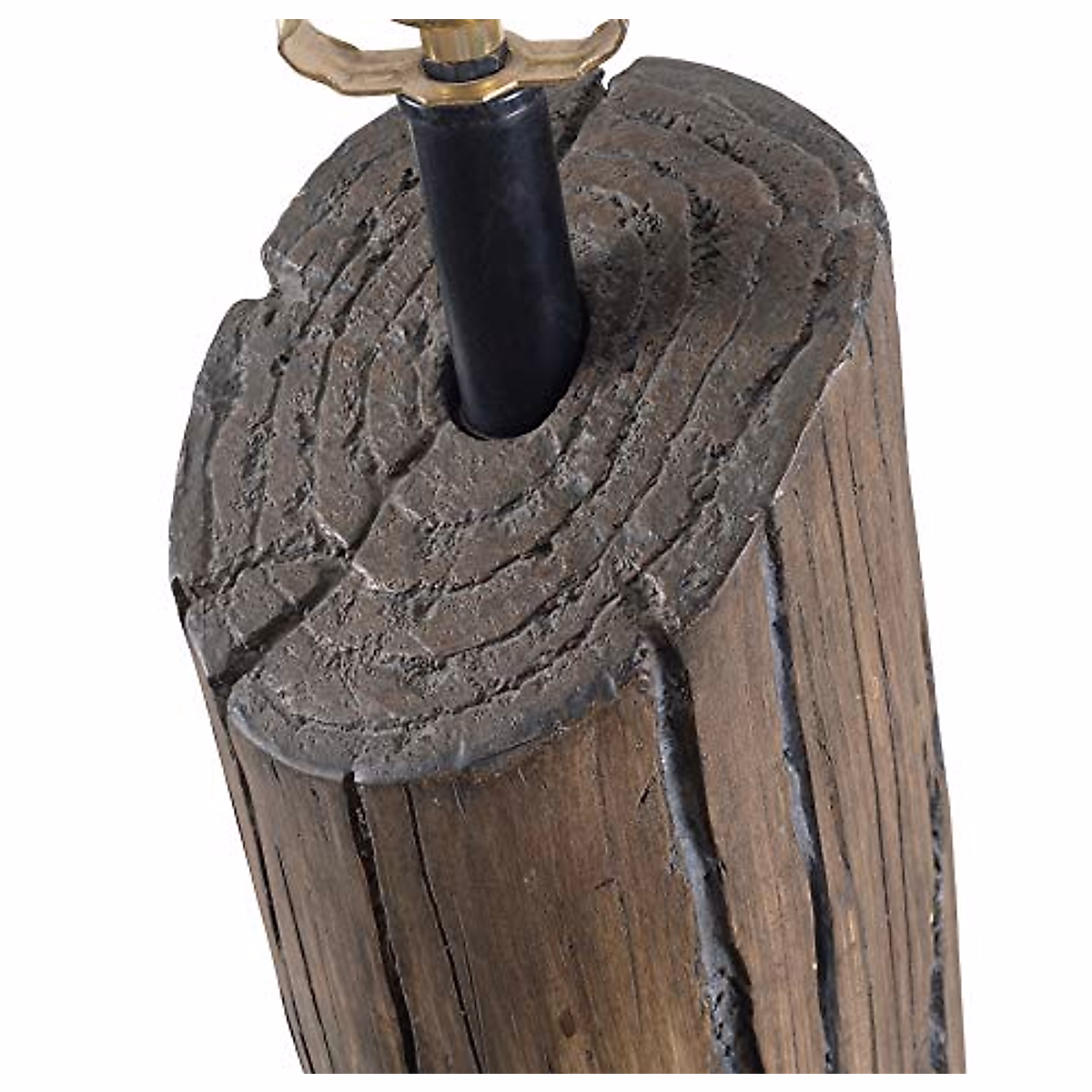 Kenroy Home 32055WDG Cole Table Lamps, Medium, Wood Grain