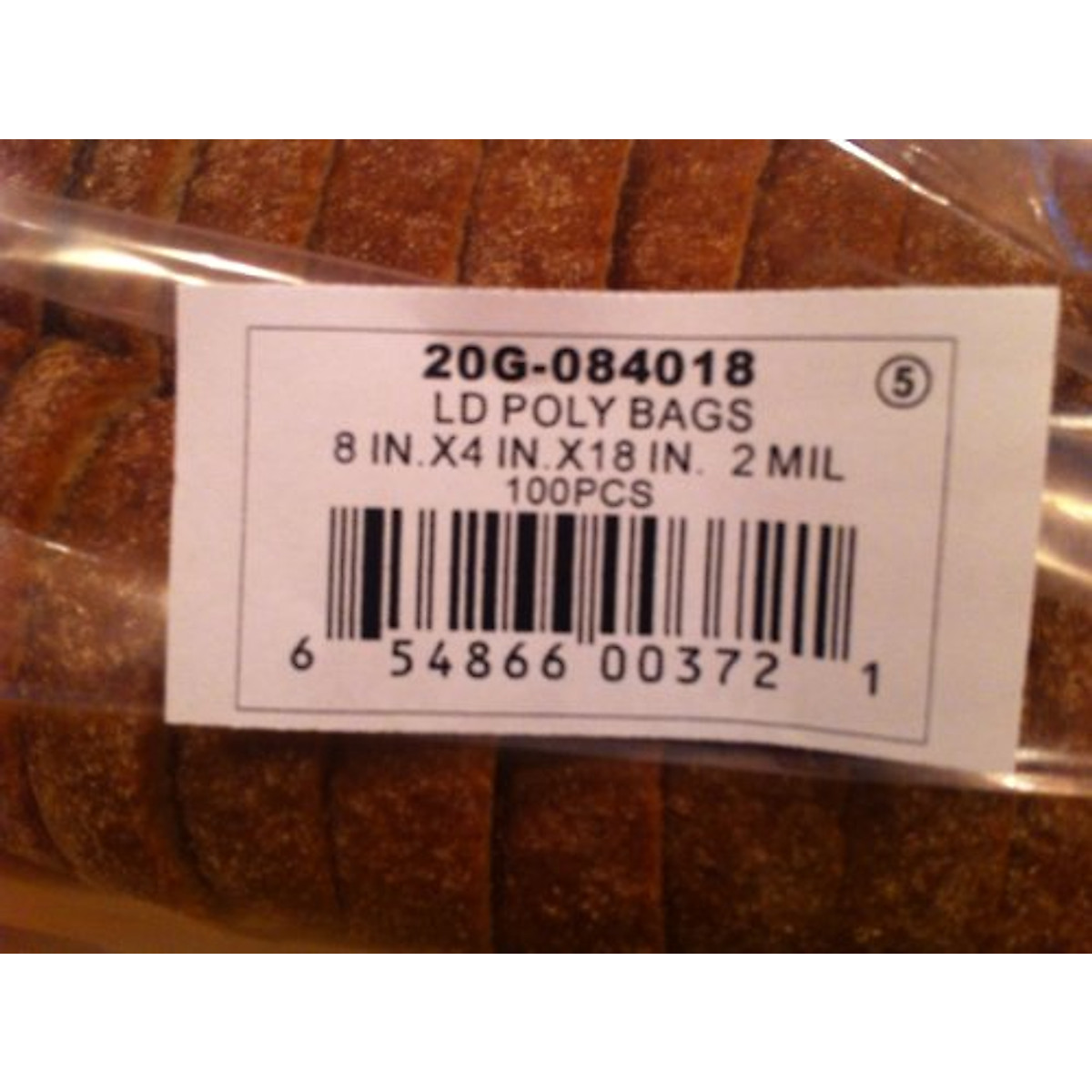 Thick Bread Bags with Free Twist Ties, 100 Count (Pack of 1)
