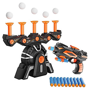 Hover Shot Shooting Toy for Kids - Ball Target Game for Nerf Guns - Cool Birthday Gifts Toys for Boys Age 6+ Year Old Boy Best Teenage Gift Idea - Gun, Targets & Darts - Powered by Plug or Batteries