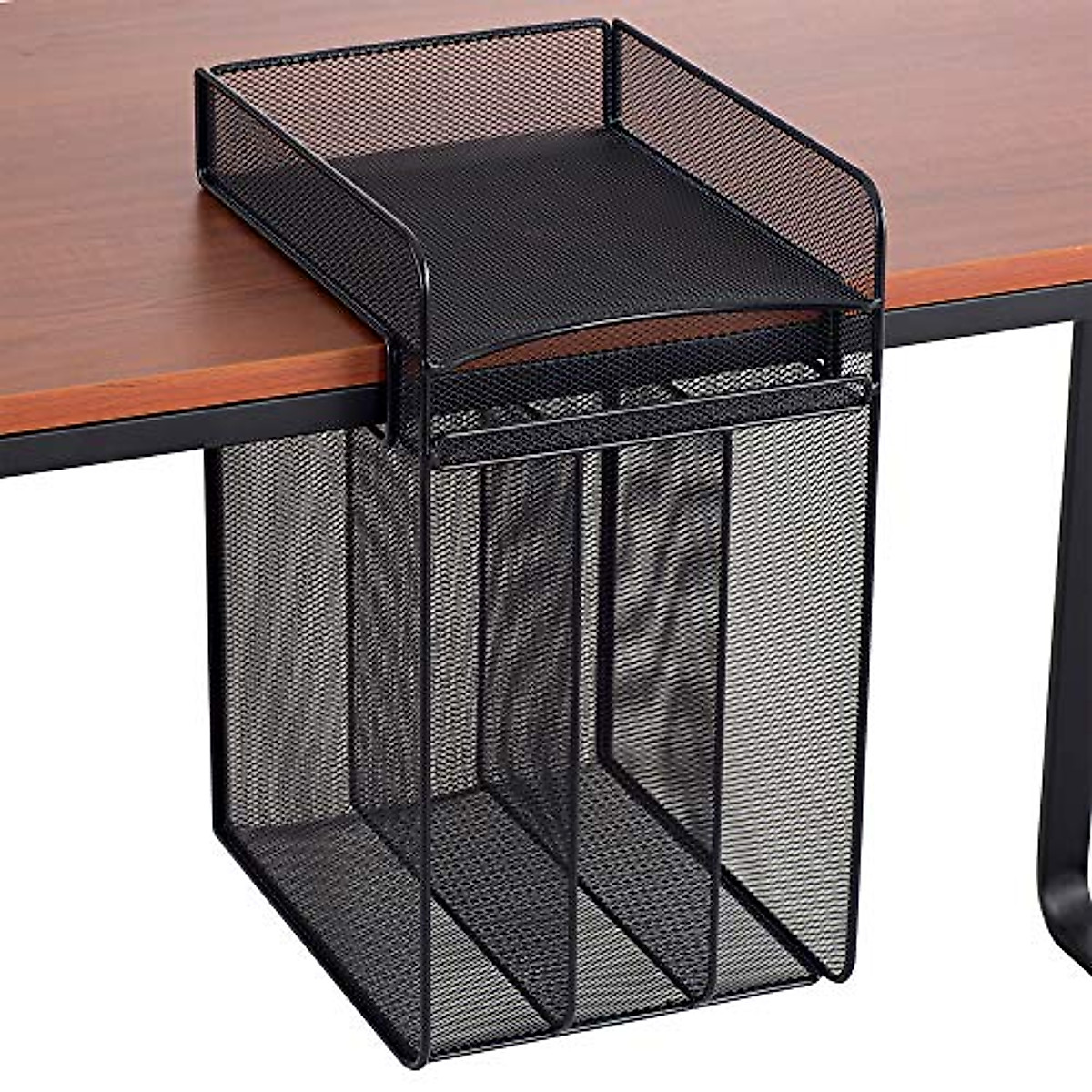 Safco Products 3241BL Onyx Mesh Vertical Hanging Desk Storage, Black