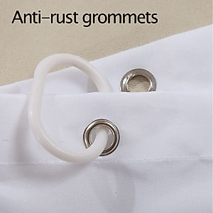 YSATNSFT Sun and Moon Shower Curtain Burning Stars Universe Starry Sky Mandala Celestial Abstract White and Black Decor Medallion Mystic Boho Chic Art Fabric Bathroom Decor Set with Hooks(70" WX70 H)