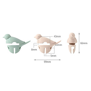 Hemoton Pot Lid Holder, Bird Shape Silicone Lid Lifters, Pot Lid Lifts, Spill-Proof Lid Lifters for Soup Pot, Lid Lifter for Pots and Pans Lid Stand Heat Resistant Holder, Kitchen Cooking Tools(Green)