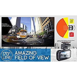 WheelWitness HD PRO Mark II – Premium Dash Cam - Sony Starvis - Super Capacitor - iOS Android App - 170° Super Wide Lens - Night Vision Dashboard Camera - for 12V Cars & Trucks