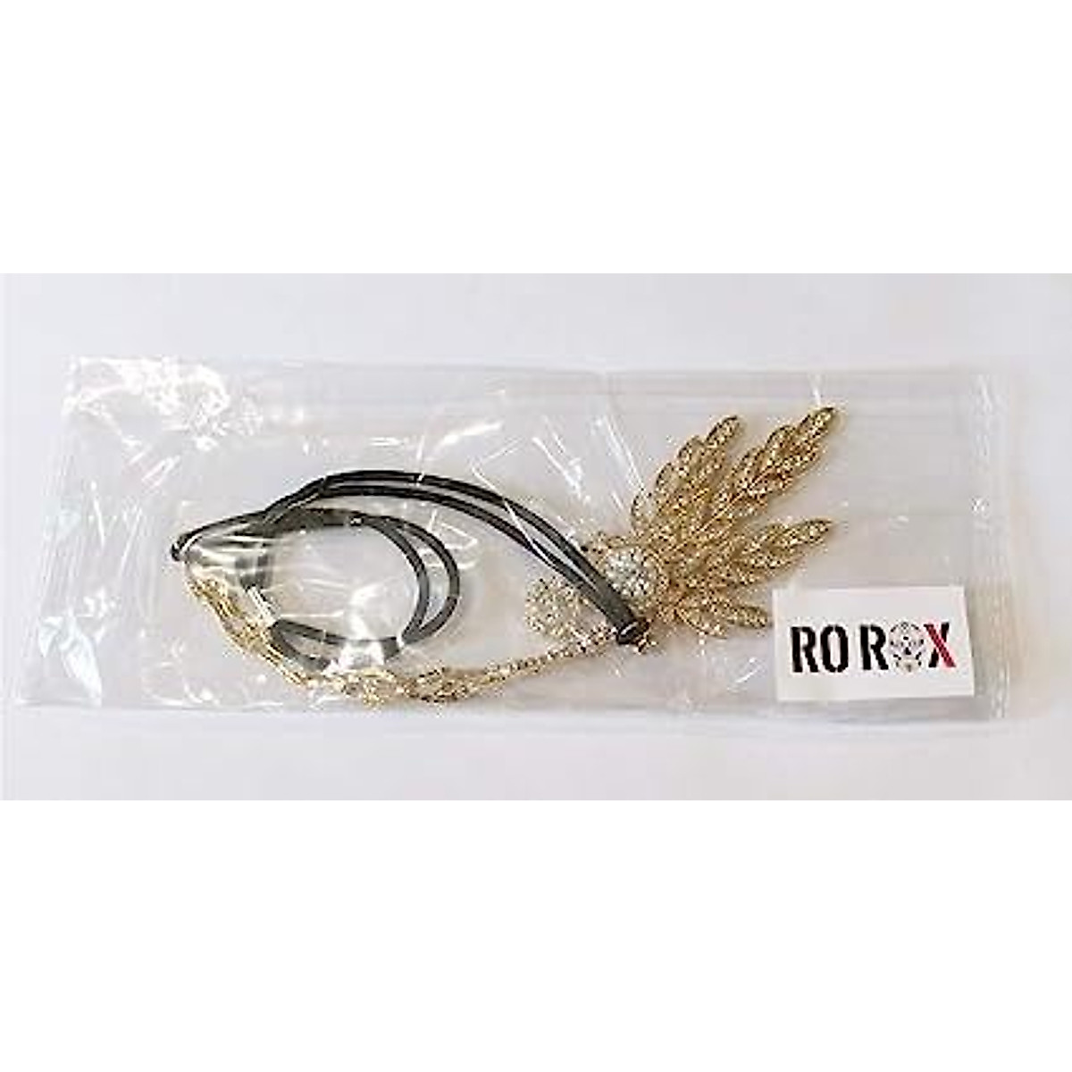 Ro Rox 1920's Great Gatsby Party Boho Bridal Wedding Flapper Headband Headpiece - Gold