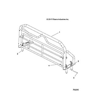 Polaris Off Road Lock & Ride Tip-Down Headache Rack
