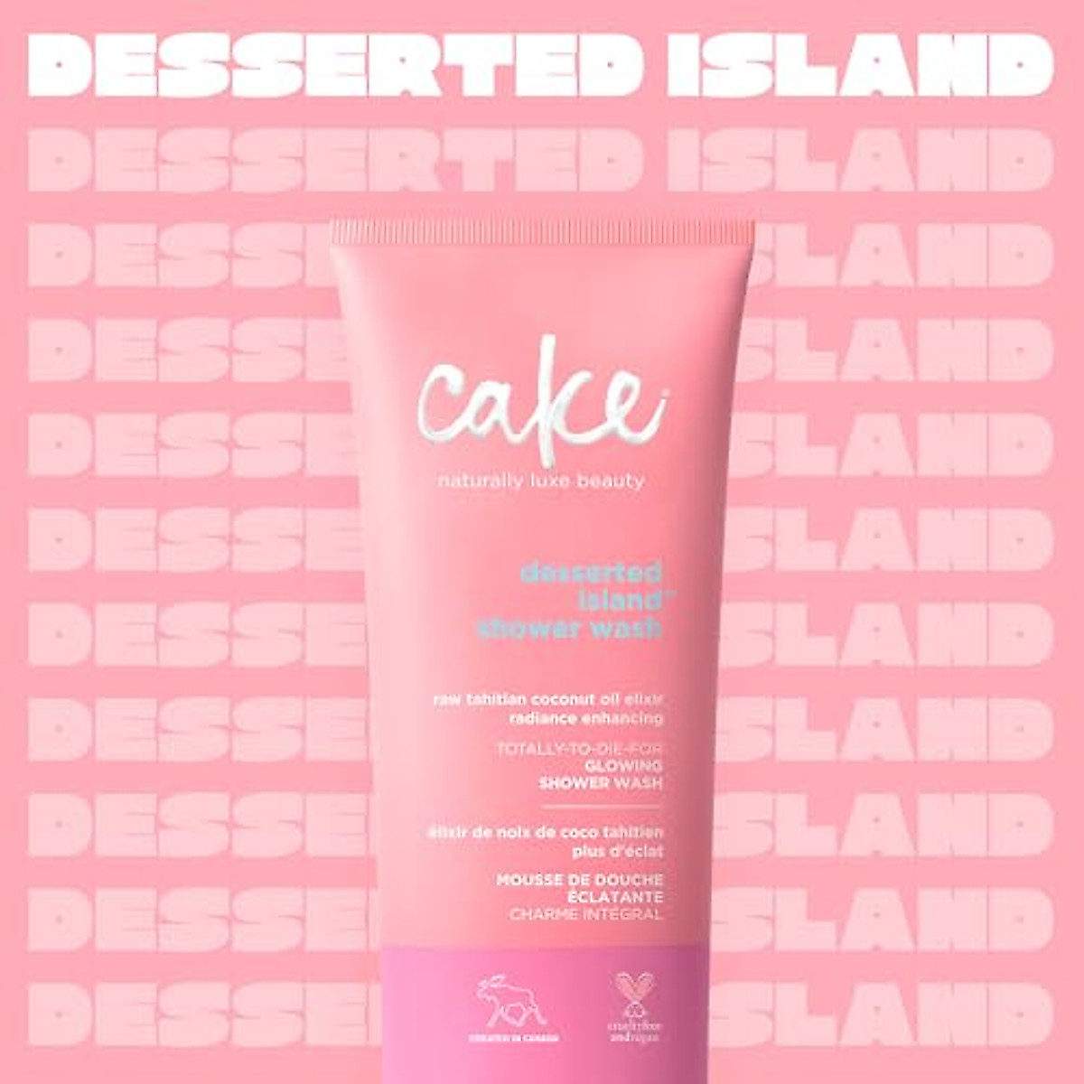 Cake Beauty Desserted Island Glowing Shower Wash (Froth), 7 Ounce