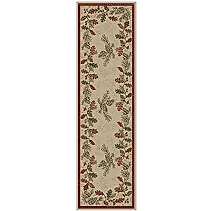Mayberry Rugs Oak Mountain Area Rug, 2 ft 3 in x 7 ft 7 in, Beige