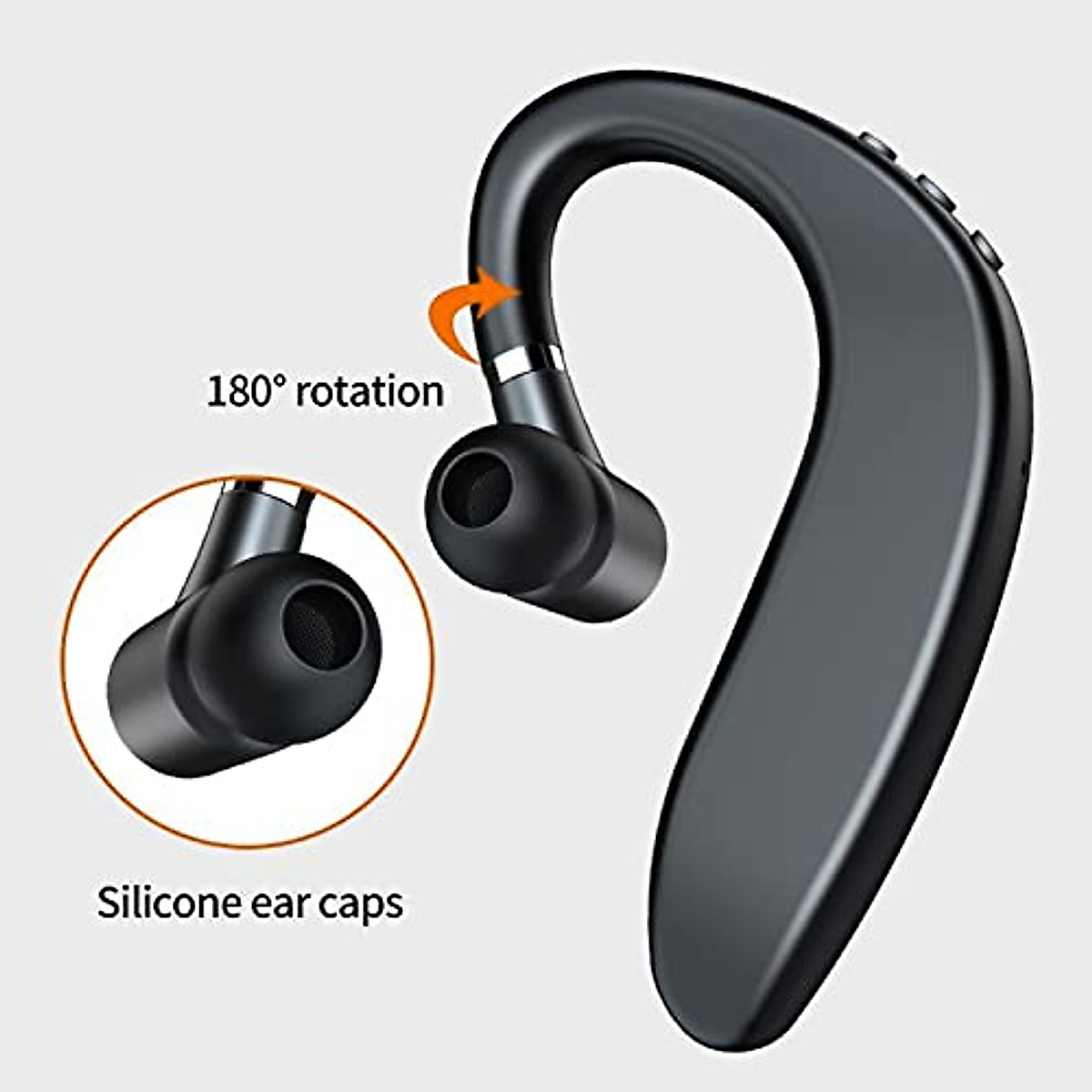 D-GROEE Earbud Surround Sound Effect Intelligent Noise Cancelling Portable Bluetooth-Compatible Sports Gaming Ear Hook Eabud Phone Accessories A
