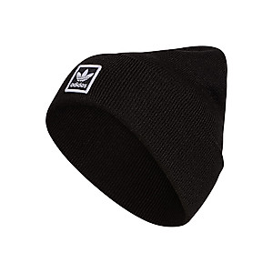adidas Originals Tall Utility Cuff Beanie, Black 2, One Size