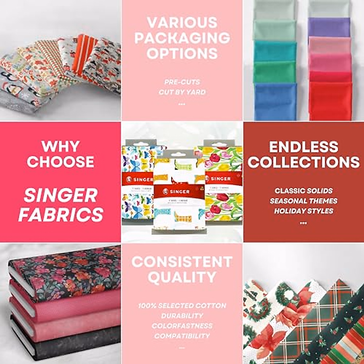 Singer Print Fabric, 100% Cotton, Tone On Tone Olive