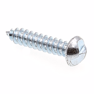 Prime-Line 9027891 Sheet Metal Screw, One Way, #12 X 1 in, Zinc Plated Steel, Pack of 100