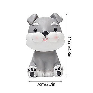 Sempoda Cute Animal Glasses Holder, Resin Funny Decorative Eyeglass Holder, Creative Dog Corgi Bulldog Pug Schnauzer Glasses Holder Stand for Home Office Desktop Decoration