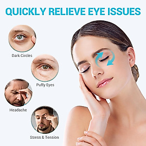 Comfytemp Cold Gel Eye Mask, Cooling Eye Ice Pack for Puffiness, Reusable Cold Compress Eye Mask for Puffy Eyes, Dry Eyes, Sinus, Dark Circles, Migraines Relief, FSA HSA Approved, Lycra Side, 1 Pack