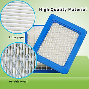 491588S Air Filter for Lawn Mower, 491588s 491588 Replacement Flat OEM Air Cleaner Cartridge Compatiable with Toro 20332, Craftsman 33644, 2 Packs