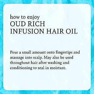 Camille Rose Oud Rich Infusion Hair Oil, for Dry Lifeless Tangled Hair, Detangles Smooths & Hydrates 4 fl oz