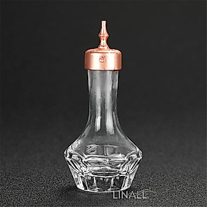 Bitters Bottle - Glass with Stainless Steel Dasher Top 50ml Professional Bar Tool for Making Craft Cocktails and the Perfect Whiskey DSBT0001 (Copper)