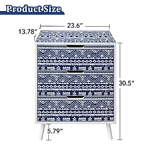 FurSch Farmhouse 3 Drawer Dresser for Storage,Boho Chest of Drawer,Wood Dresser with Drawers for Bedroom Living Room