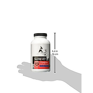 Nutri-Vet Advanced Strength Hip & Joint Chewable Dog Supplements | Formulated with Glucosamine & Chondroitin to Support Dog Cartilage & Mobility | 150 Tablets,RED