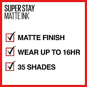 Maybelline New York SuperStay Matte Ink Un-nude Liquid Lipstick, Fighter, 0.17 Ounce