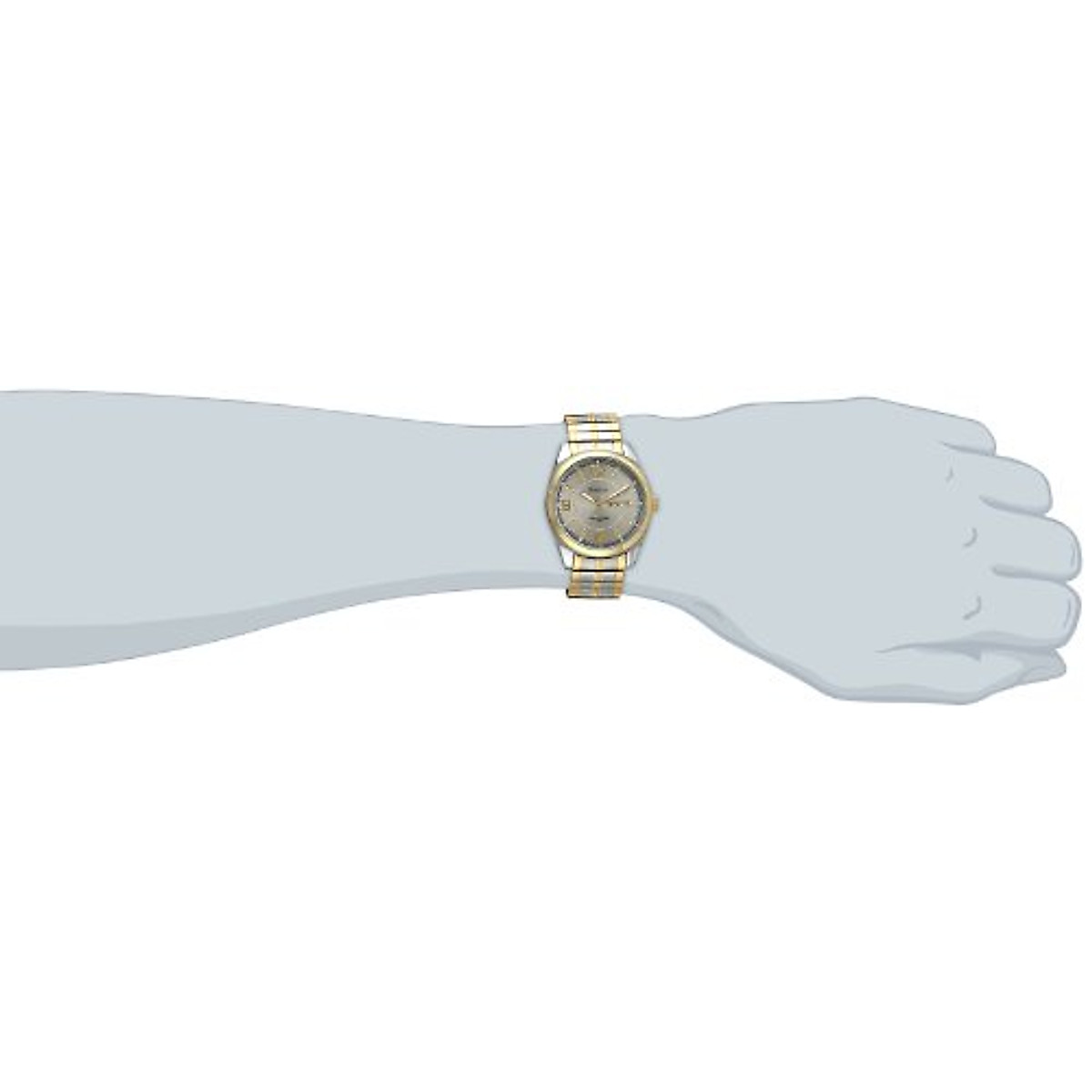 Armitron Men's 204591GYTT Two-Tone Expansion Band Dress Watch