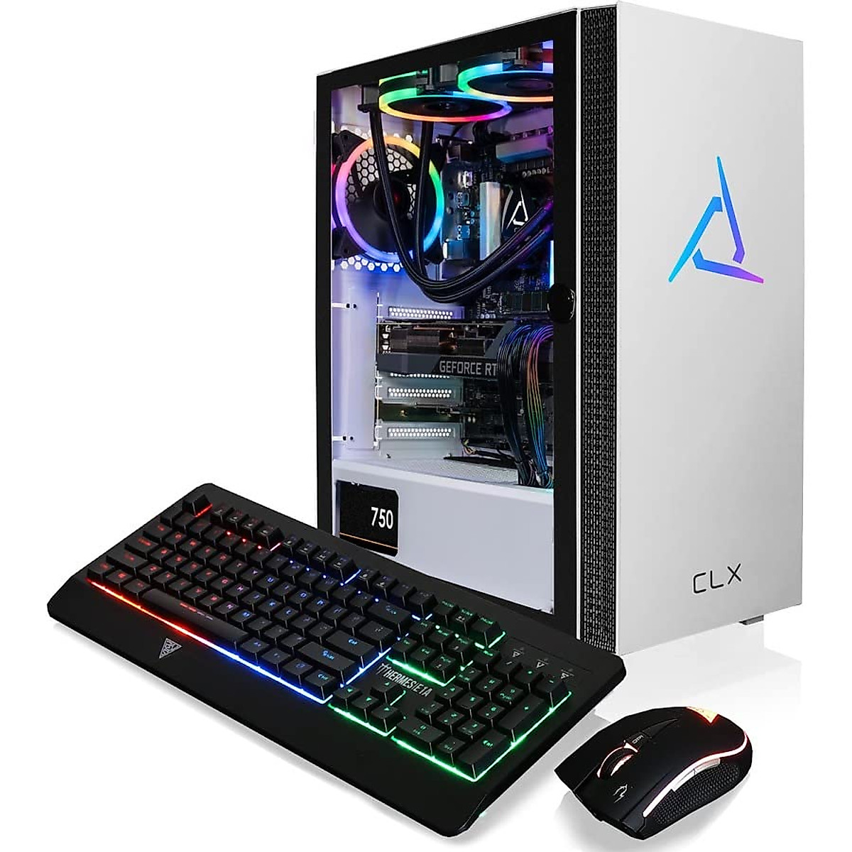 CLX Personal Computer Tower, Intel Core i7 13700KF 3.40GHz, 32GB DDR5, 1TB NVMe SSD, 4TB HDD, GeForce RTX 3080 10GB, 750 Watt Power Supply