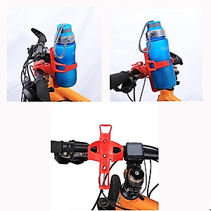 GLDYTIMES 360 Degrees Rotation Water Bottle Holder Replacement for Bike &Electric Scooter, Anti-Slip Fast Dismounting Accessories Cup Drink Holder