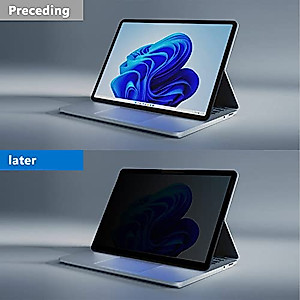 Laptop Privacy Screen Microsoft Surface Pro 7 Plus/7/6/5/4/3 th Gen 12.3 inch,Removable Privacy Screen Filter (for Surface Pro 7+/7/6/5/4 Privacy Screen Protector),-Anti Blue Light/Anti-Glare