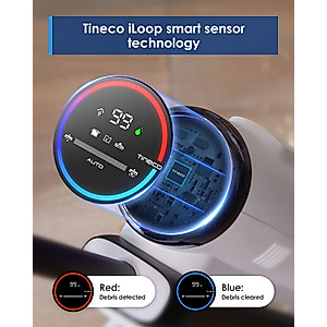 Tineco FLOOR ONE S5 Steam Corded Wet Dry Vacuum All-in-one, Hardwood Floor Cleaner Great for Sticky Messes, Smart Steam Mop for Hard Floors with Digital Display and Long Run Time